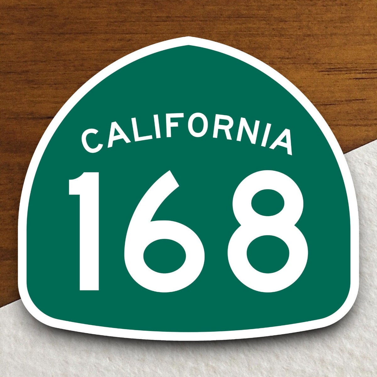 Stickly California State Route 168 Road Sign Sticker, Road Trip Sticker ...