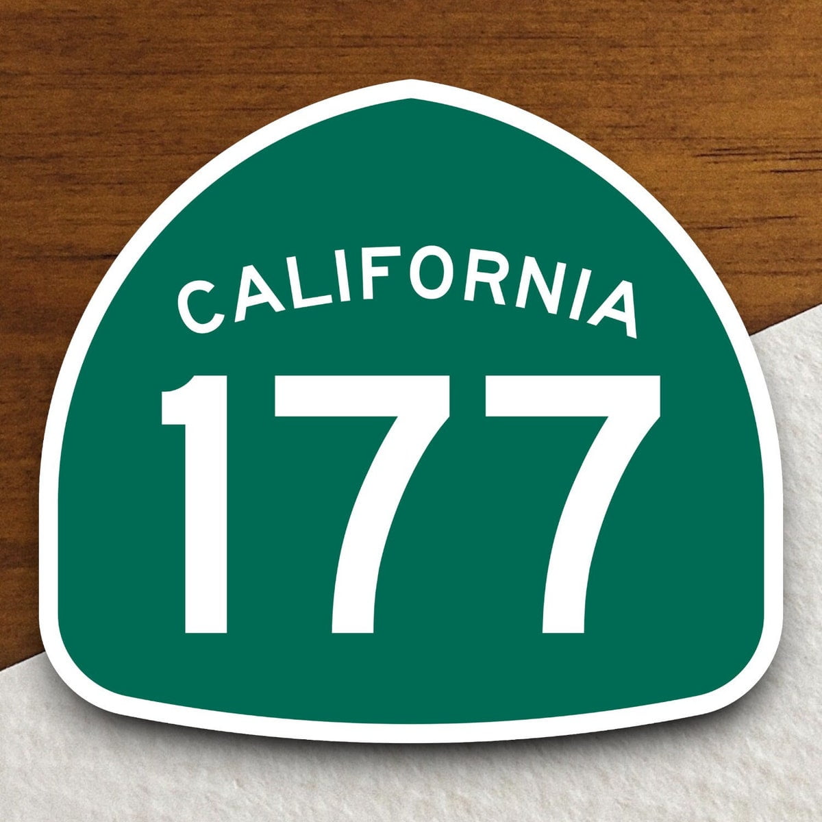 Stickly California State Route 177 Road Sign Sticker, Road Trip Sticker ...