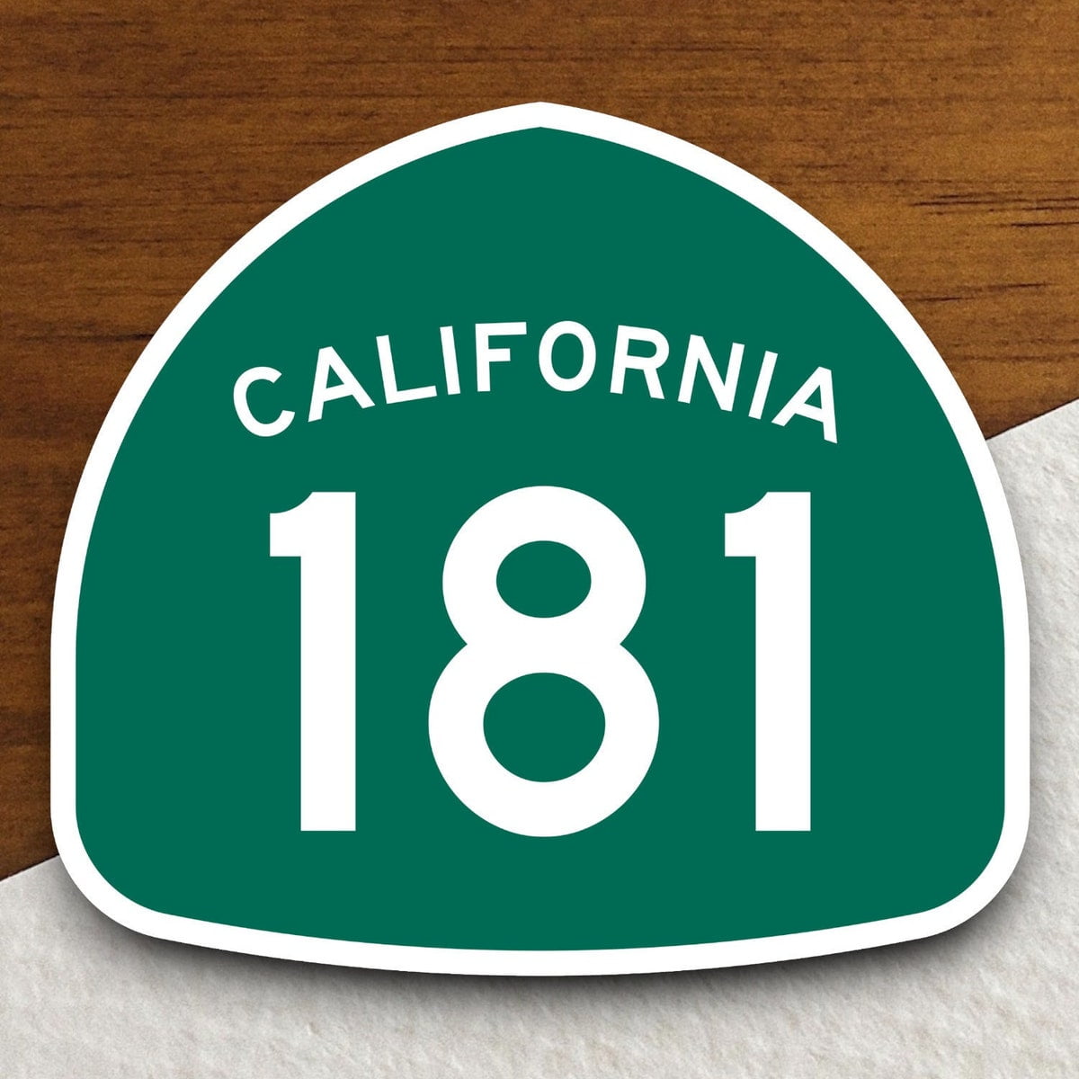 Stickly California State Route 181 Road Sign Sticker, Road Trip Sticker ...