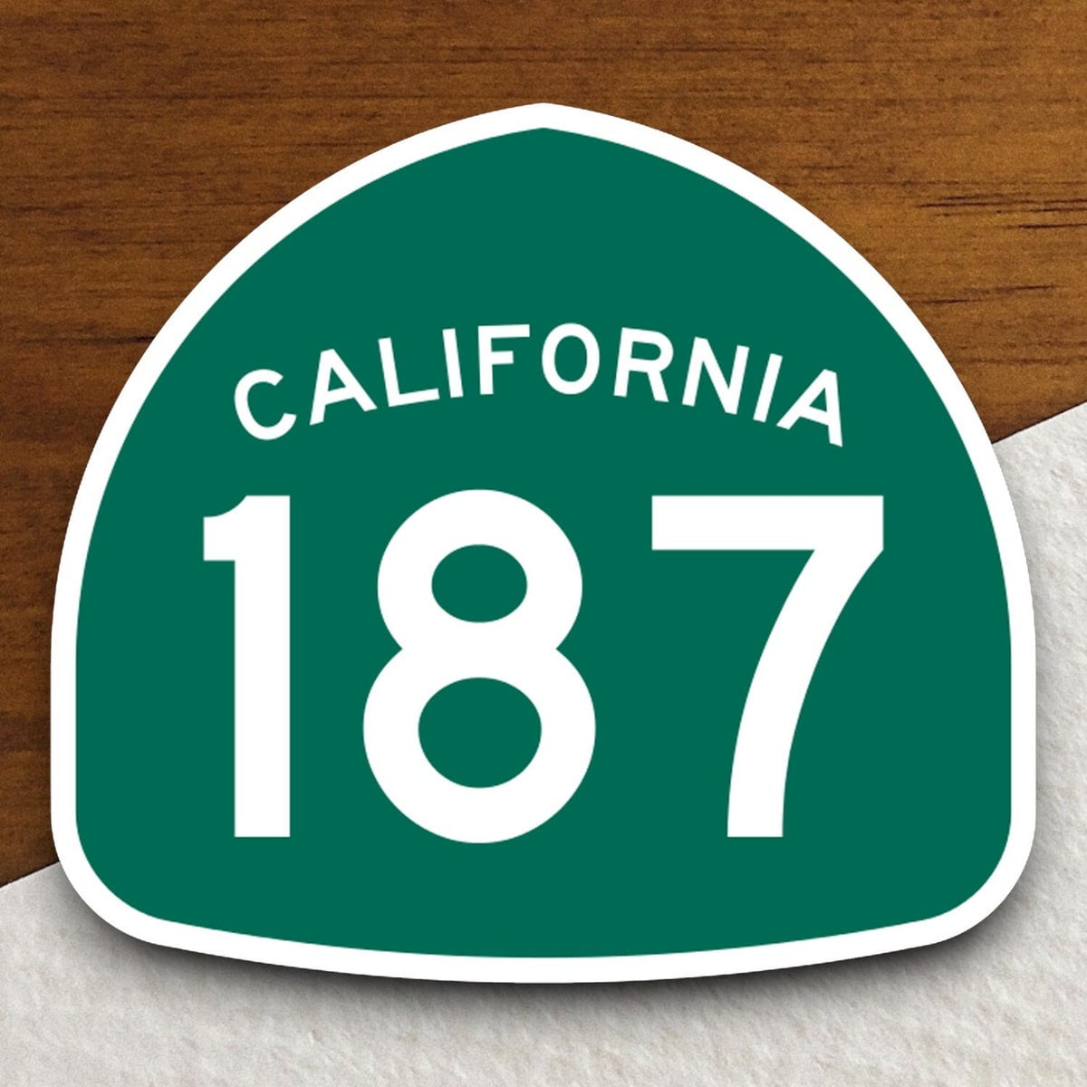 Stickly California State Route 187 Road Sign Sticker, Road Trip Sticker ...
