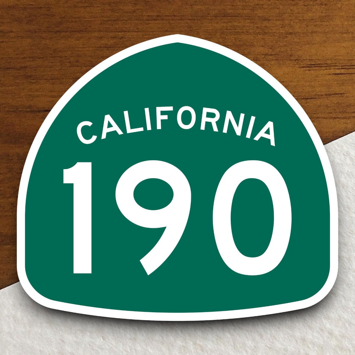 Stickly California State Route 190 Road Sign Sticker, Road Trip Sticker ...