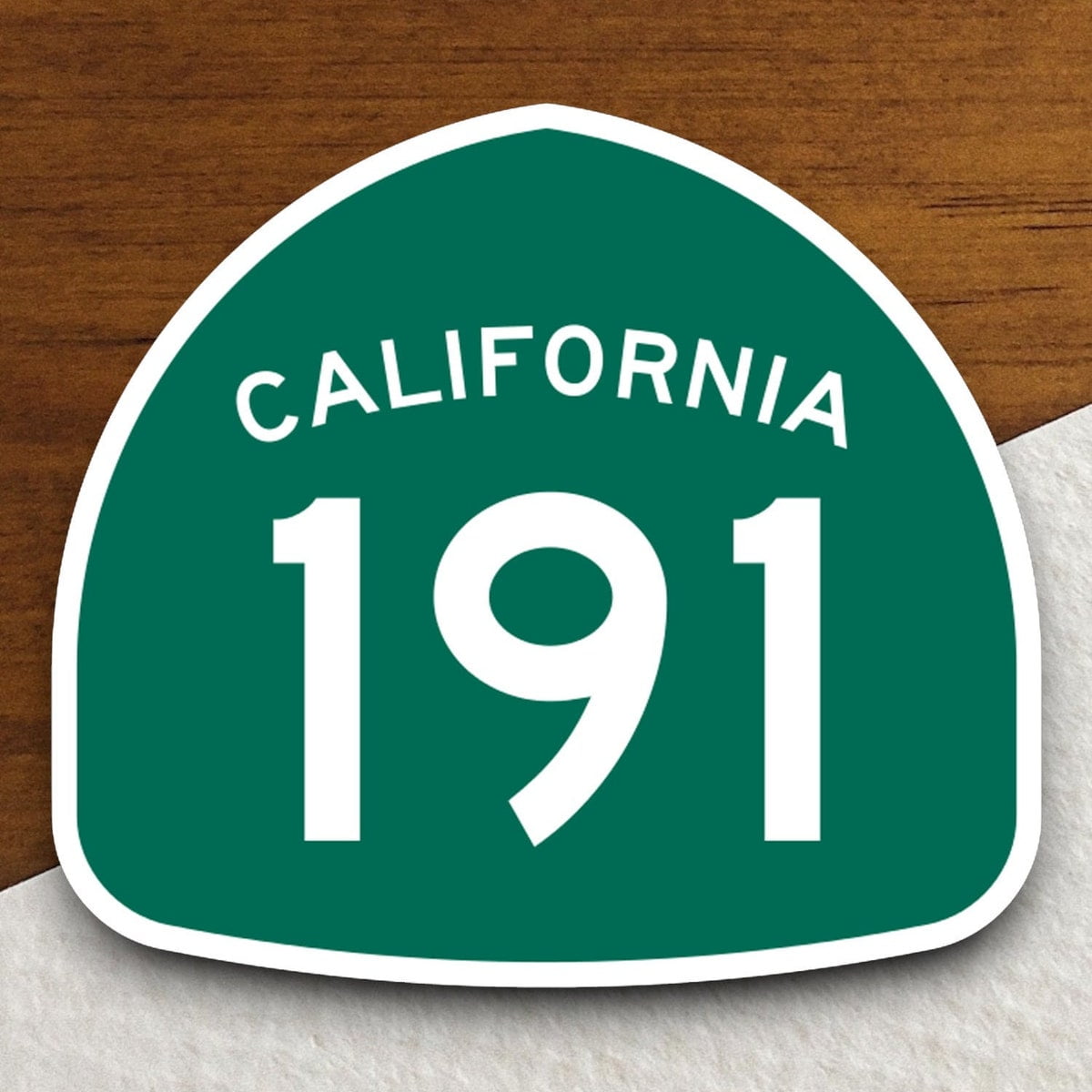 Stickly California State Route 191 Road Sign Sticker, Road Trip Sticker ...