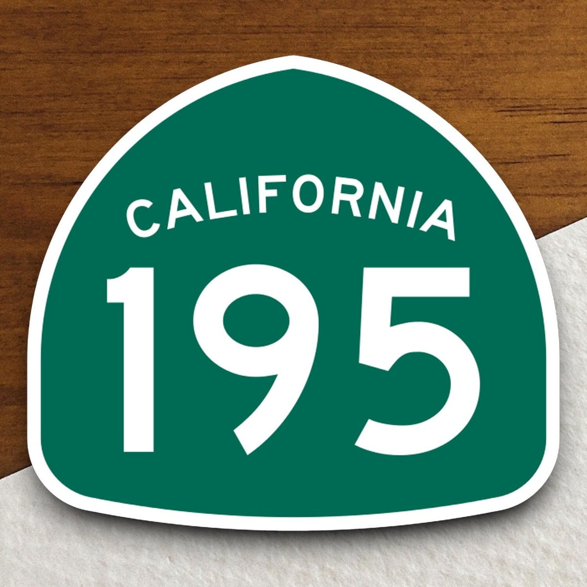 Stickly California State Route 195 Road Sign Sticker, Road Trip Sticker, Highway Sign, Room ...