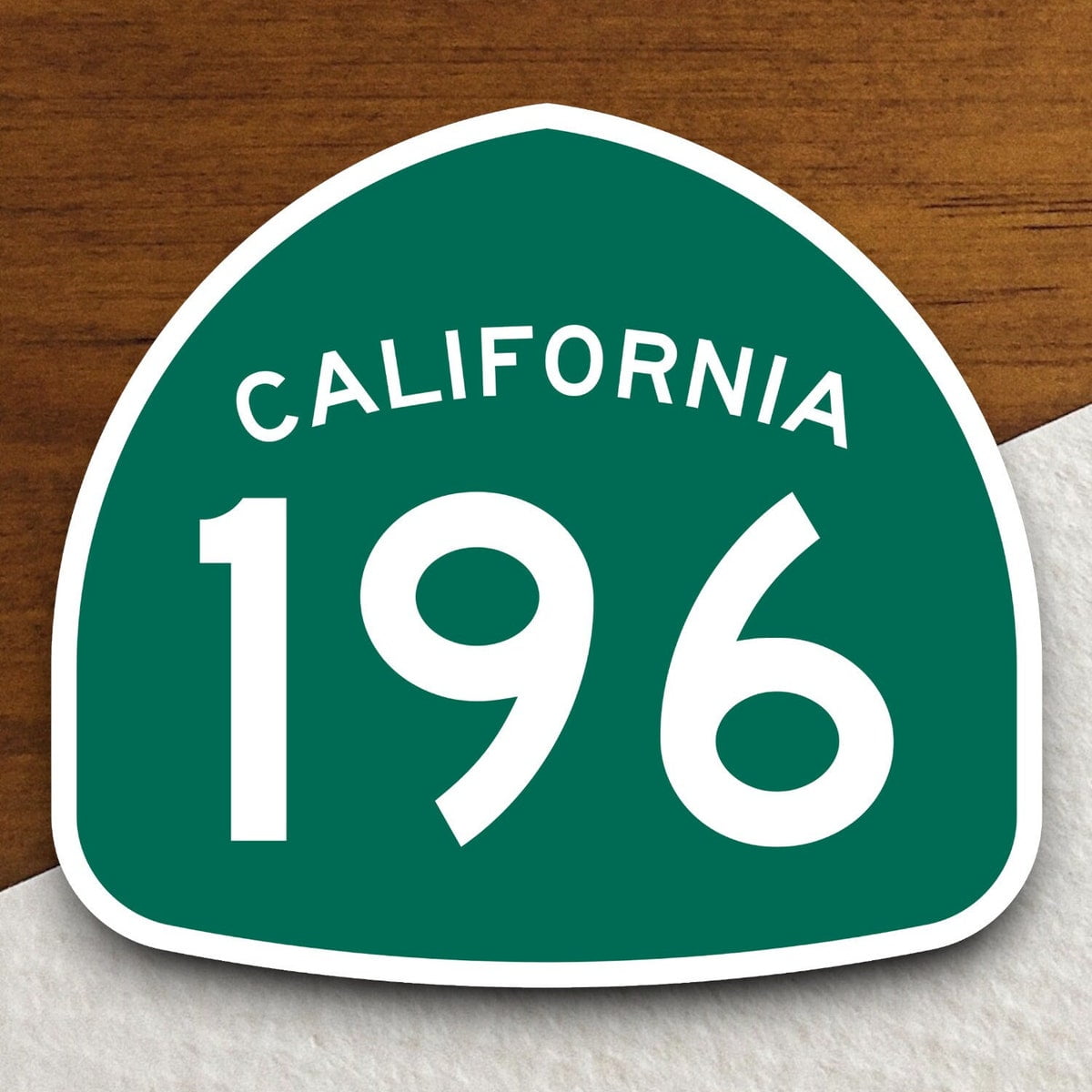 Stickly California State Route 196 Road Sign Sticker, Road Trip Sticker ...