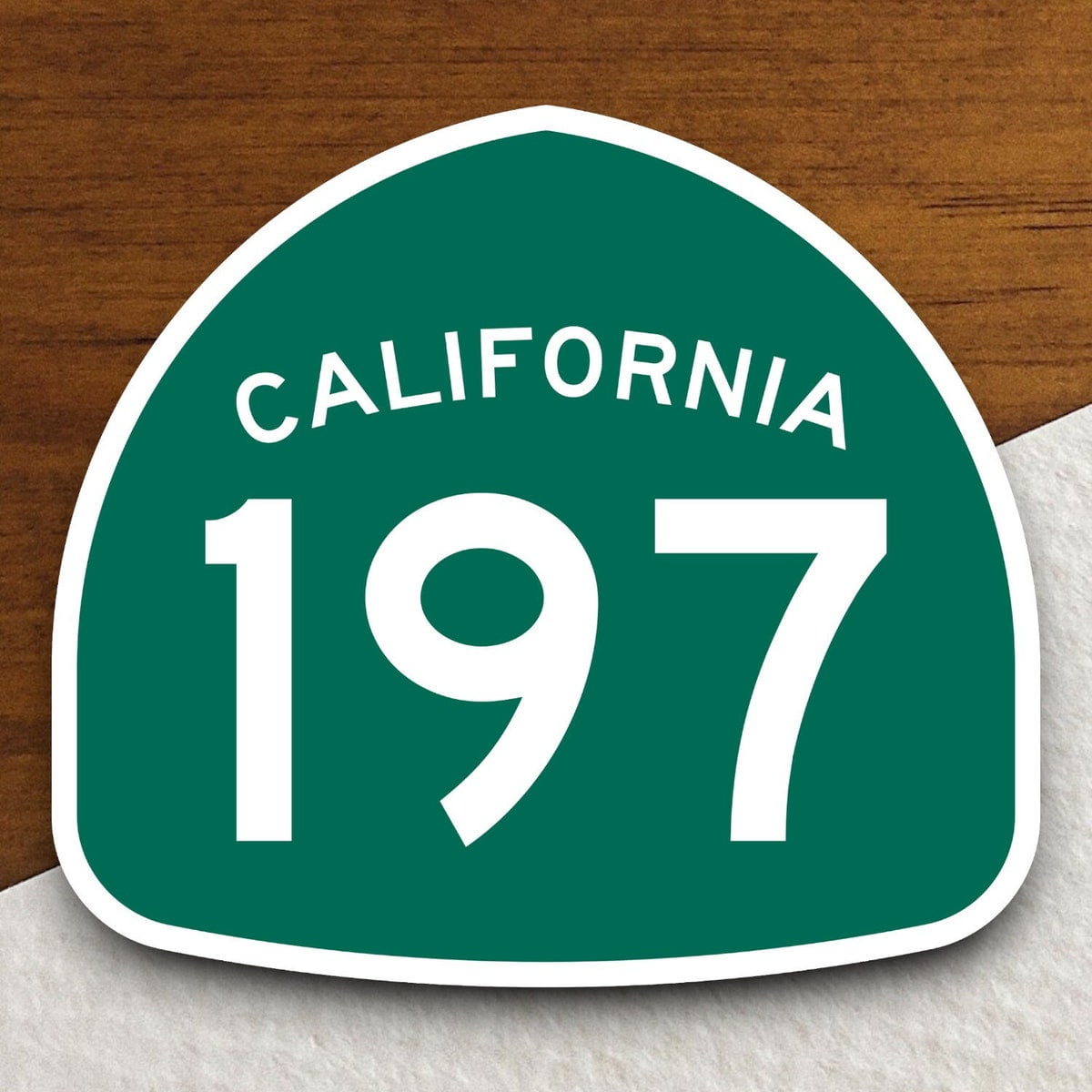 Stickly California State Route 197 Road Sign Sticker, Road Trip Sticker, Highway Sign, Room ...