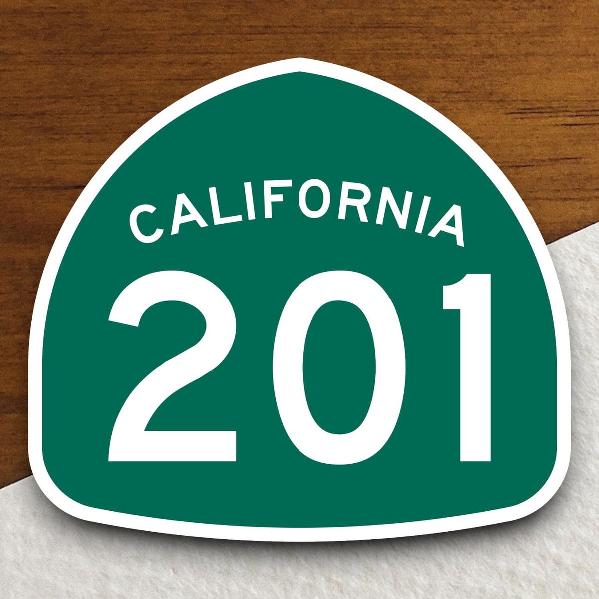 Stickly California State Route 201 Road Sign Sticker, Road Trip Sticker ...