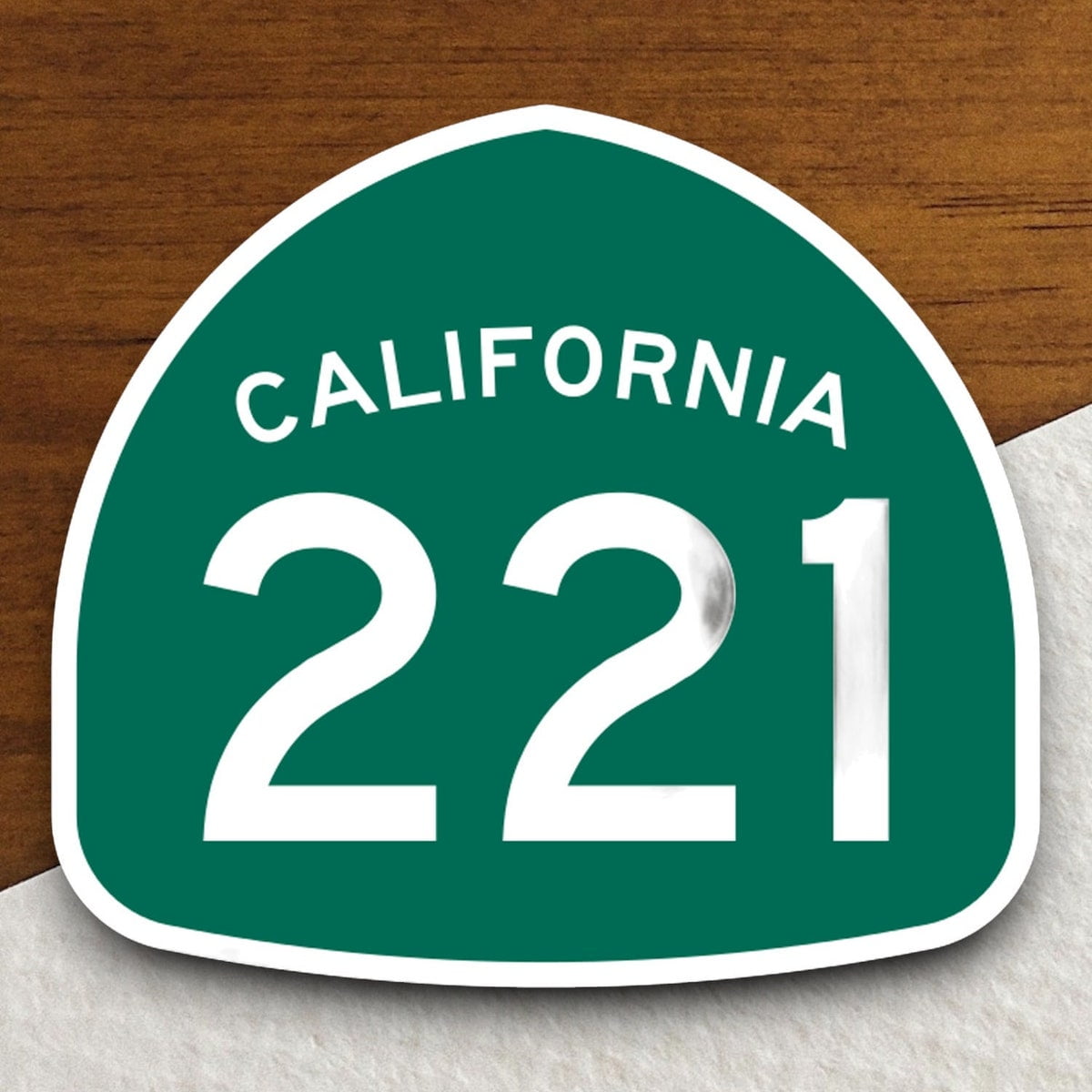 Stickly California State Route 221 Road Sign Sticker, Road Trip Sticker ...