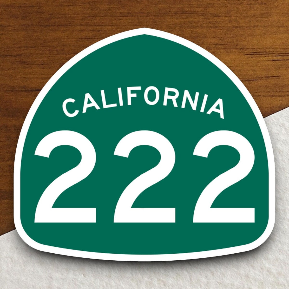 Stickly California State Route 222 Road Sign Sticker, Road Trip Sticker ...