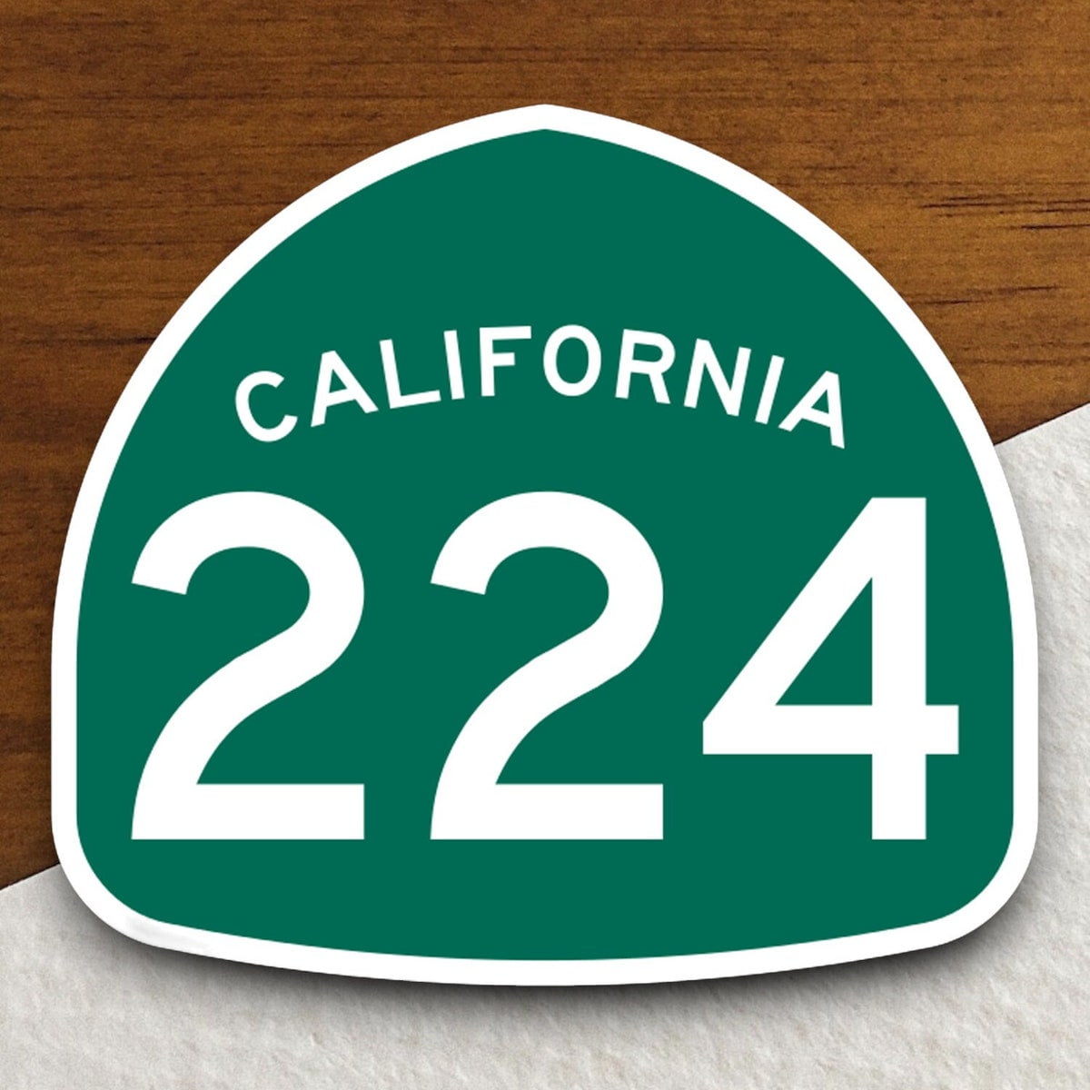 Stickly California State Route 224 Road Sign Sticker, Road Trip Sticker ...