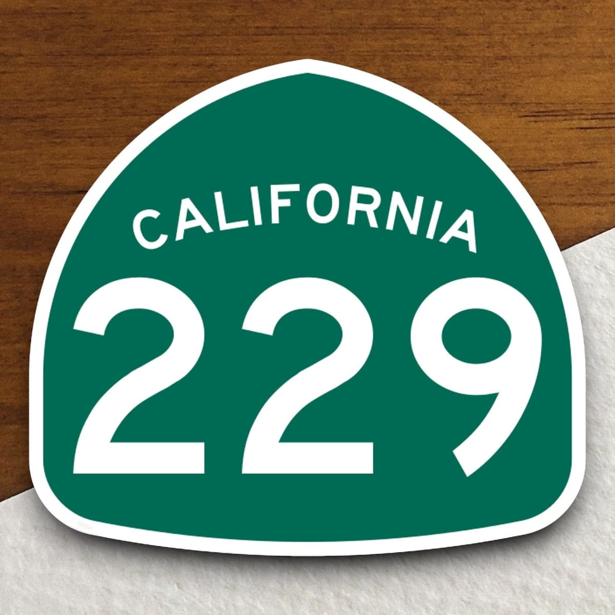 Stickly California State Route 229 Road Sign Sticker, Road Trip Sticker, Highway Sign, Room ...