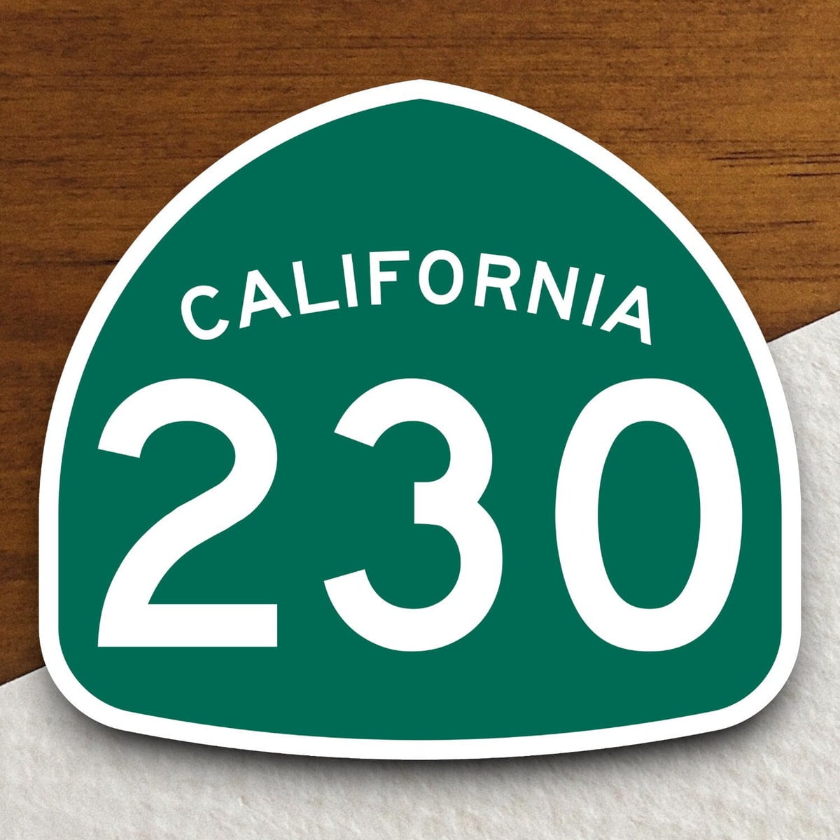 Stickly California State Route 230 Road Sign Sticker, Road Trip Sticker ...