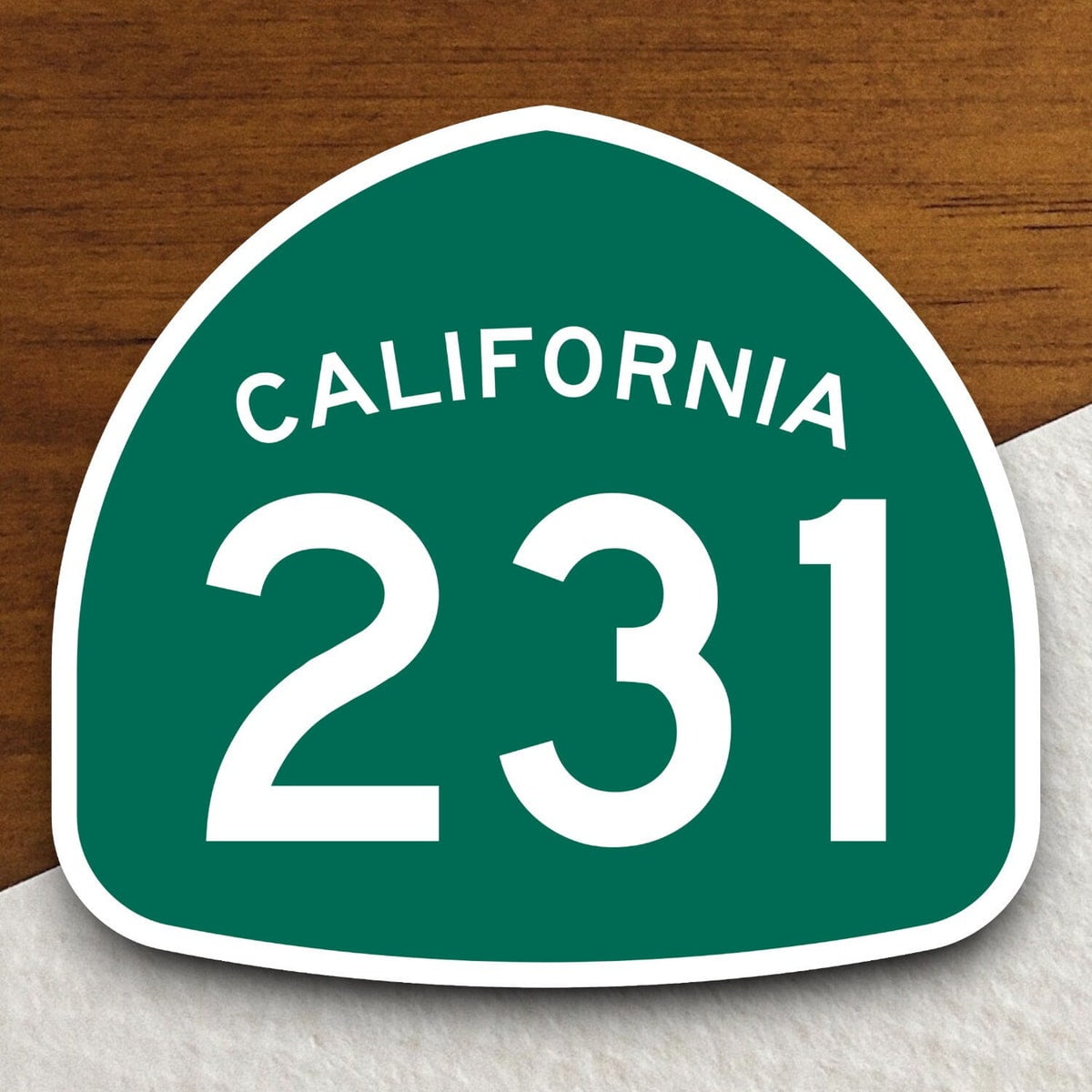 Stickly California State Route 231 Road Sign Sticker, Road Trip Sticker ...