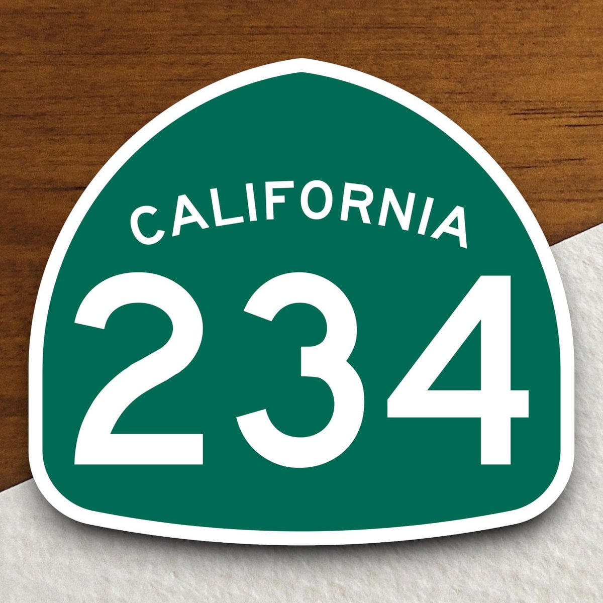 Stickly California State Route 234 Road Sign Sticker, Road Trip Sticker ...