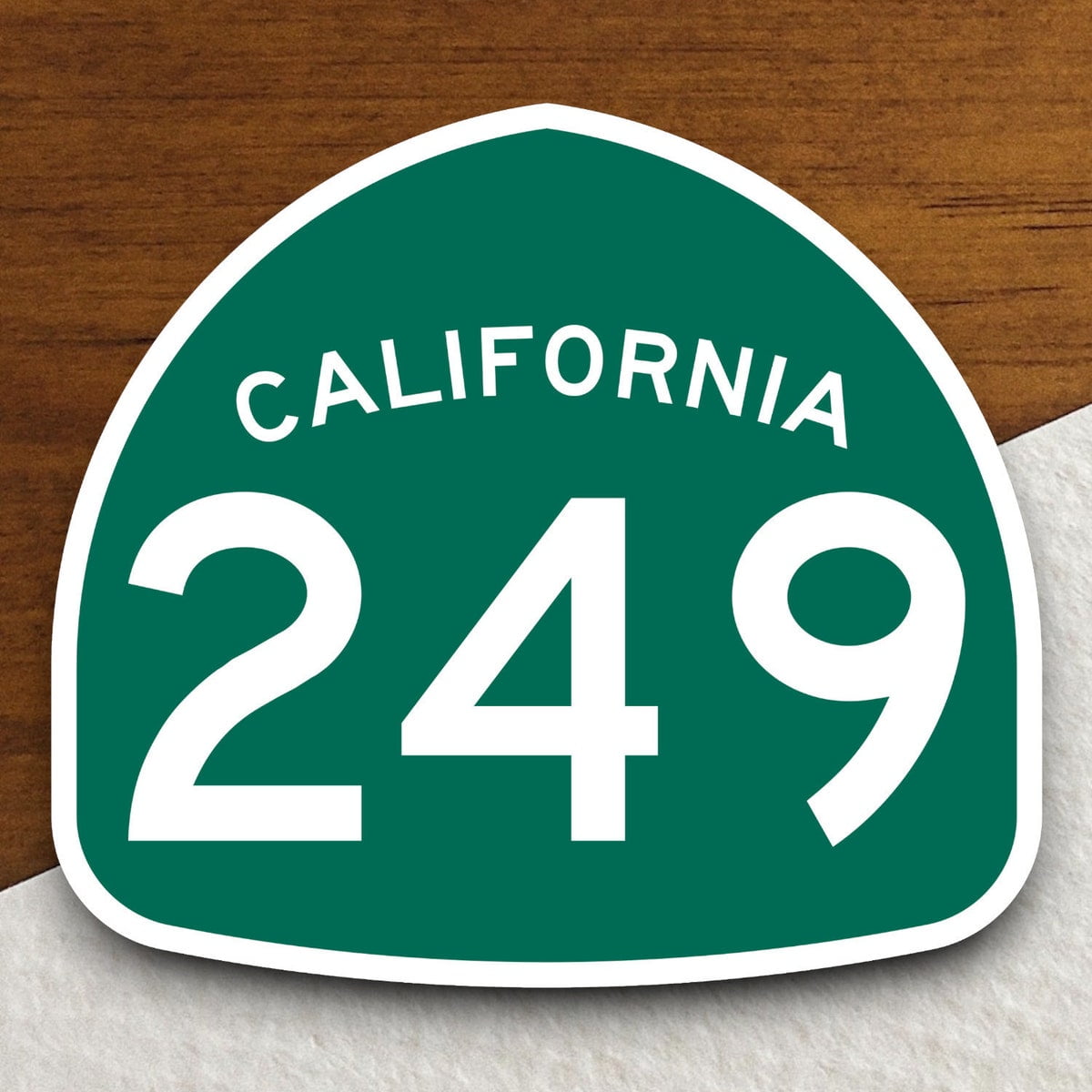 Stickly California State Route 249 Road Sign Sticker, Road Trip Sticker ...