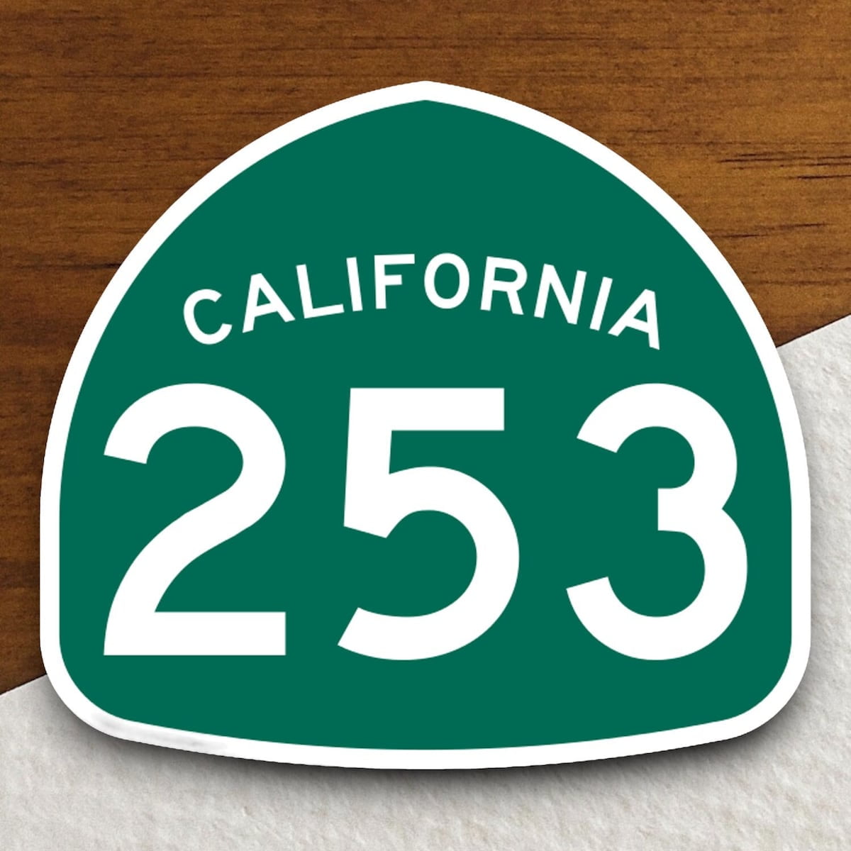 Stickly California State Route 253 Road Sign Sticker, Road Trip Sticker, Highway Sign, Room ...