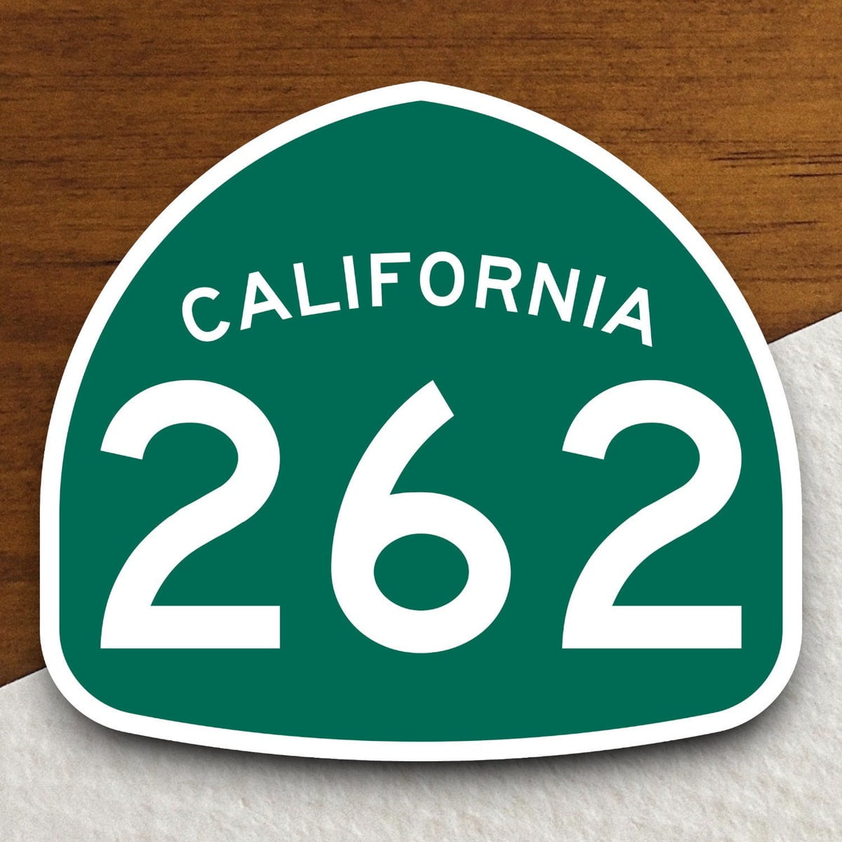 Stickly California State Route 262 Road Sign Sticker, Road Trip Sticker ...