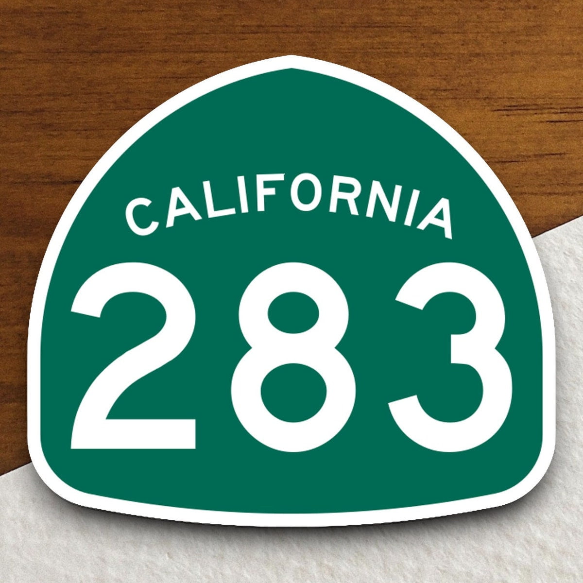 Stickly California State Route 283 Road Sign Sticker, Road Trip Sticker ...