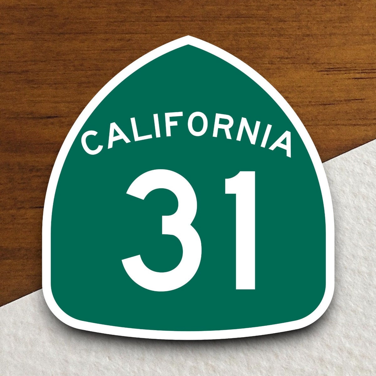 Stickly California State Route 31 Road Sign Sticker, Road Trip Sticker ...