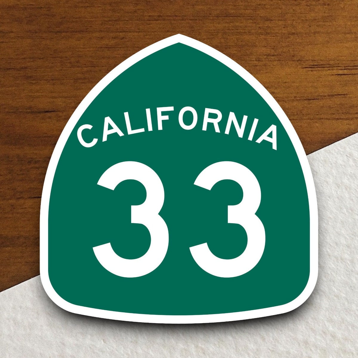 Stickly California State Route 33 Road Sign Sticker, Road Trip Sticker ...