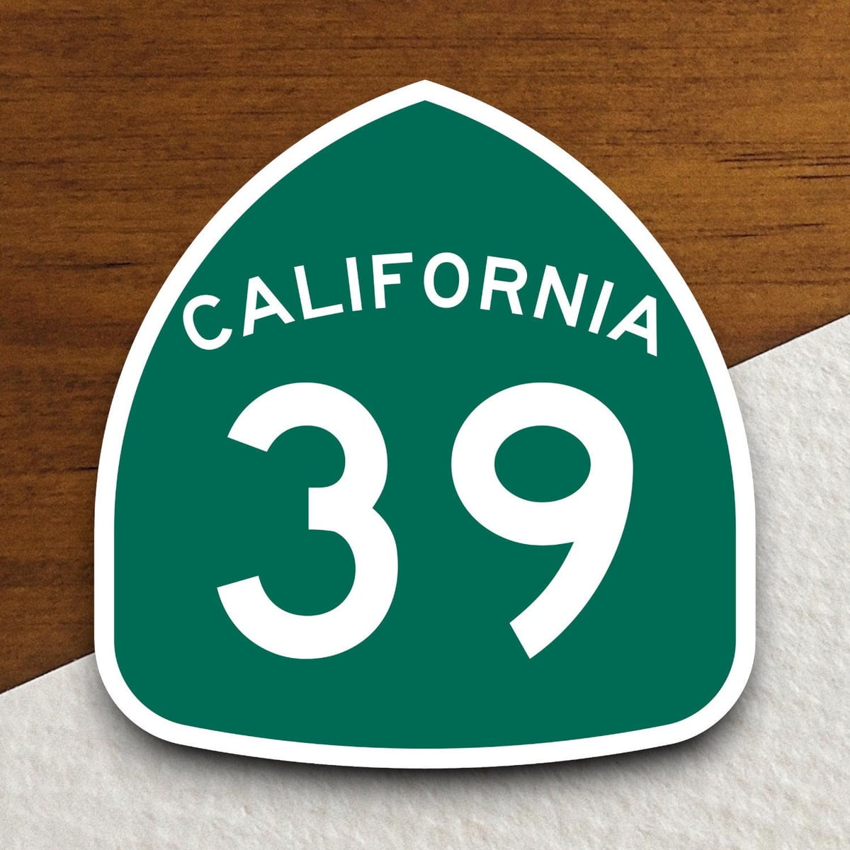 Stickly California State Route 39 Road Sign Sticker, Road Trip Sticker ...