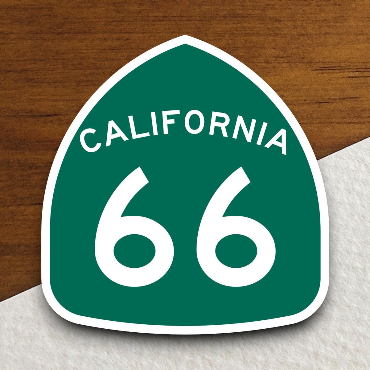 Stickly California State Route 66 Road Sign Sticker, Road Trip Sticker, Highway Sign, Room Decor ...