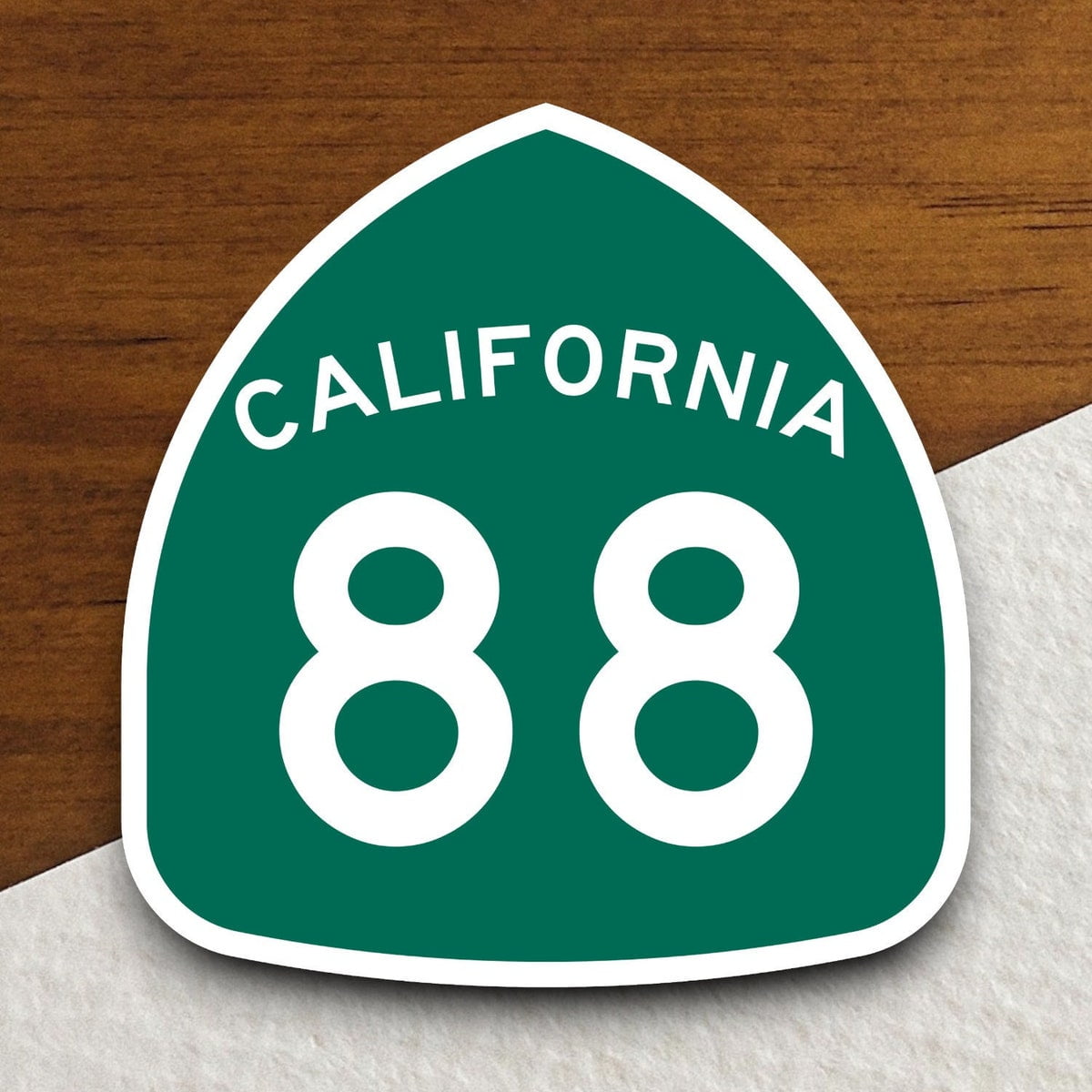 Stickly California State Route 88 Road Sign Sticker, Road Trip Sticker ...