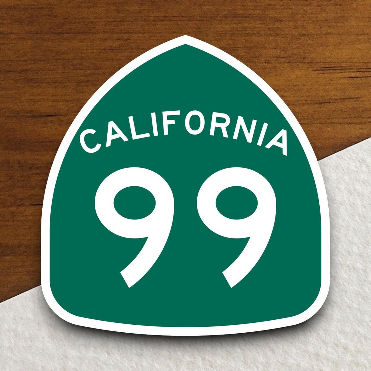 Stickly California State Route 99 Road Sign Sticker, Road Trip Sticker, Highway Sign, Room Decor ...