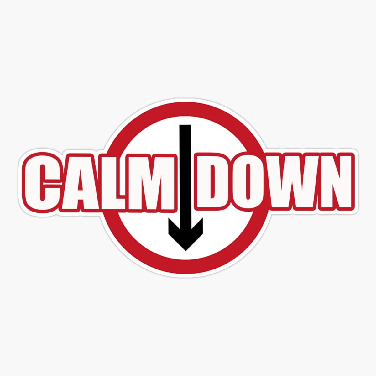 Stickly Calm Down Sticker, Phone Decal Water Bottle Stickers Car Decals ...