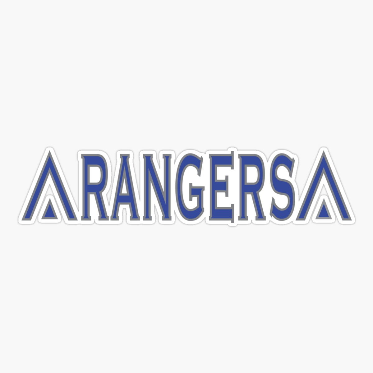 Stickly Camp Ihc - Rangers Sticker, Phone Decal Water Bottle Stickers ...
