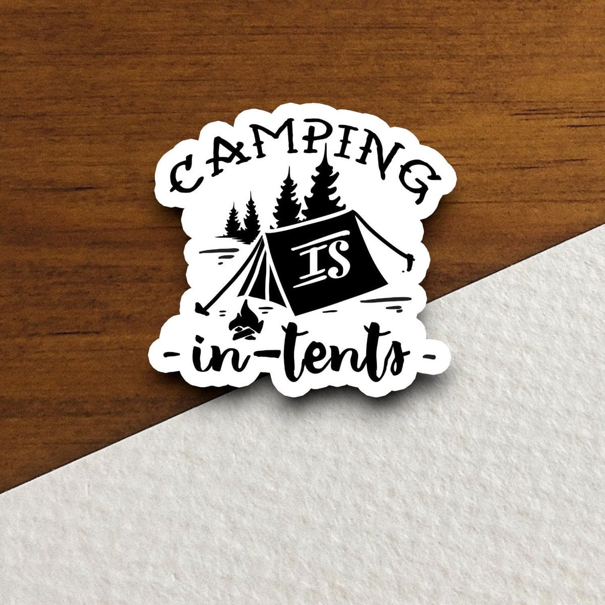 Stickly Camping Adventure Sticker, Vacation Sticker, Travel Sticker ...