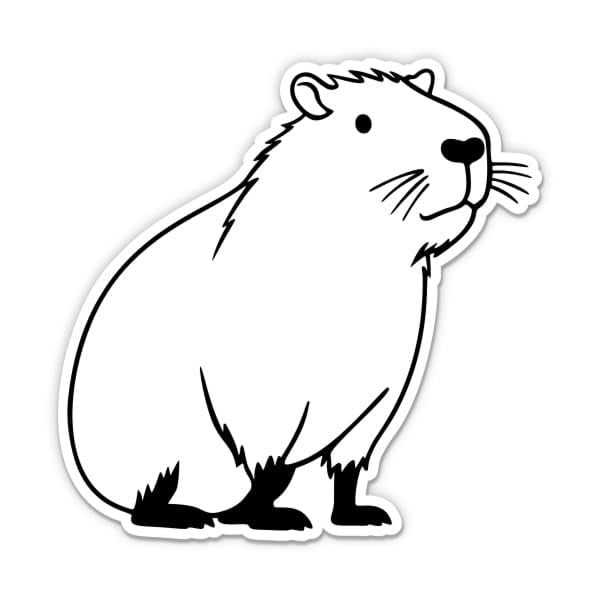 Stickly Capybara Sticker Laptop Sticker Vinyl for Car, Phone, Water ...