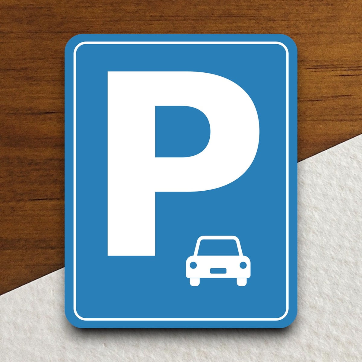 Stickly Car Parking Road Sign Stickers, Traffic Sticker, Road Sign ...
