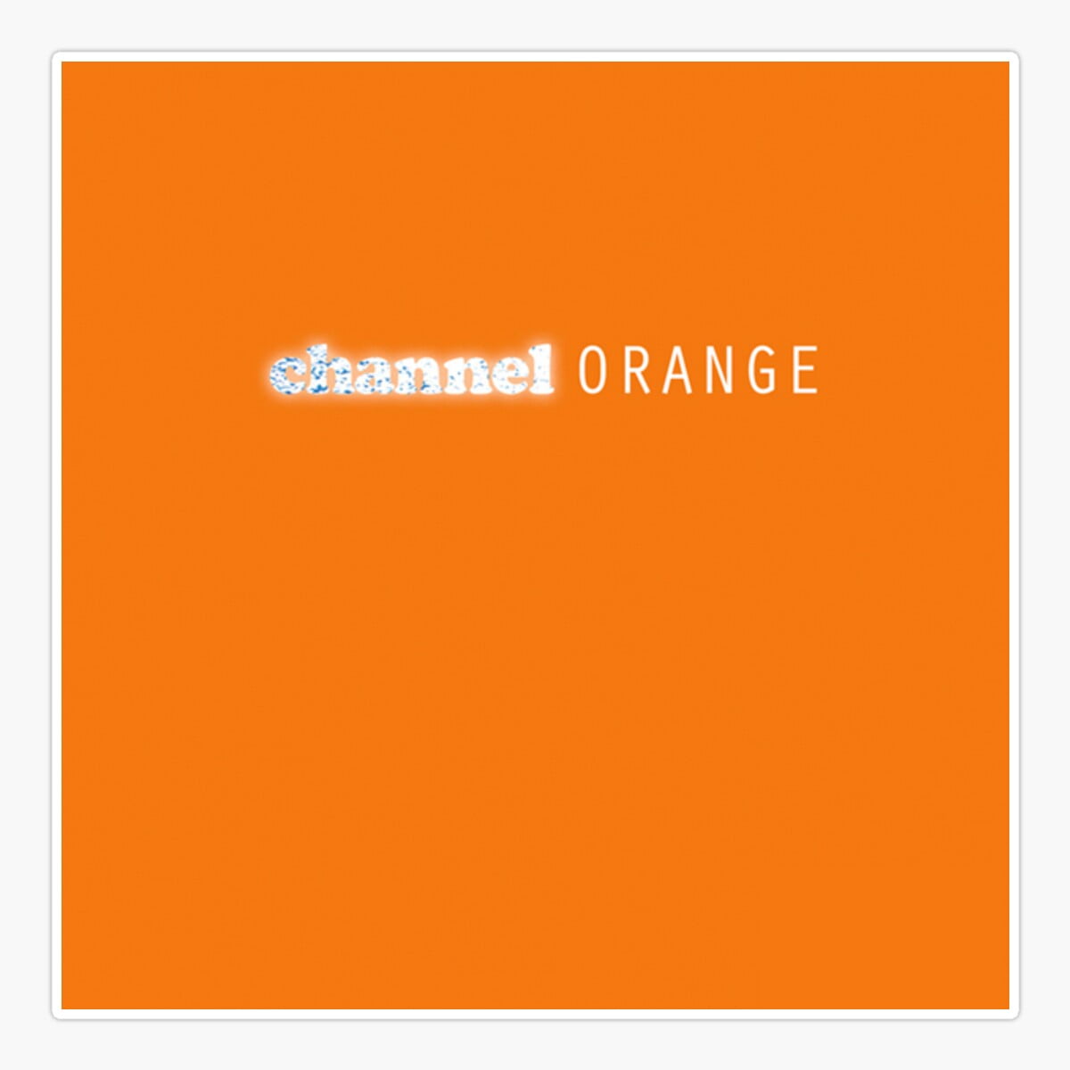 Stickly Channel Orange Sticker, Phone Decal Water Bottle Stickers Car ...