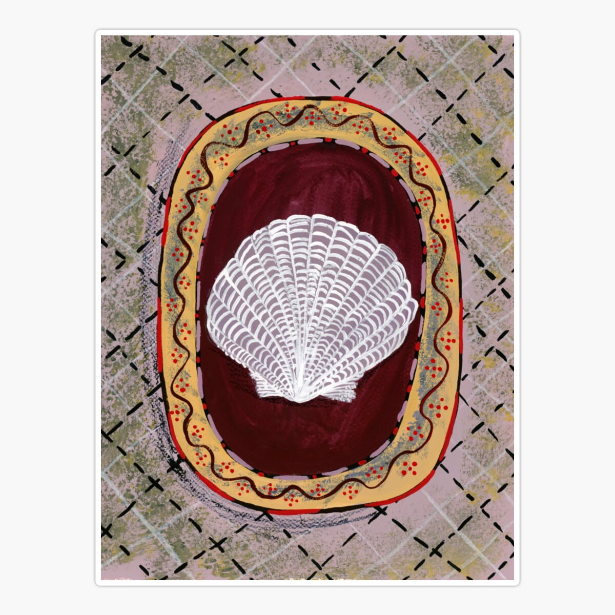 Stickly Charleston And Bloomsbury Group-Inspired Clam Shell Art By ...