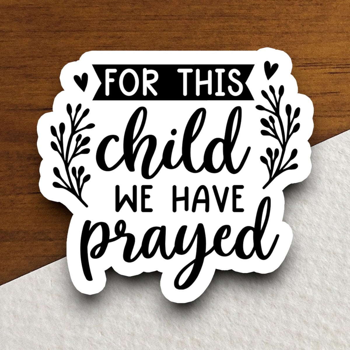 Stickly For This Child We Have Prayed Sticker, Religious Sticker, Faith ...