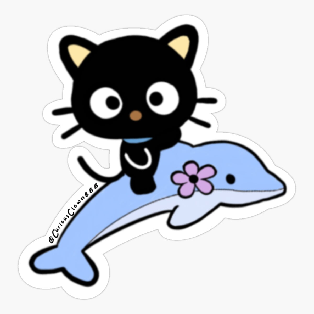 Stickly Chococat Dolphin Sticker, Phone Decal Water Bottle Stickers Car ...
