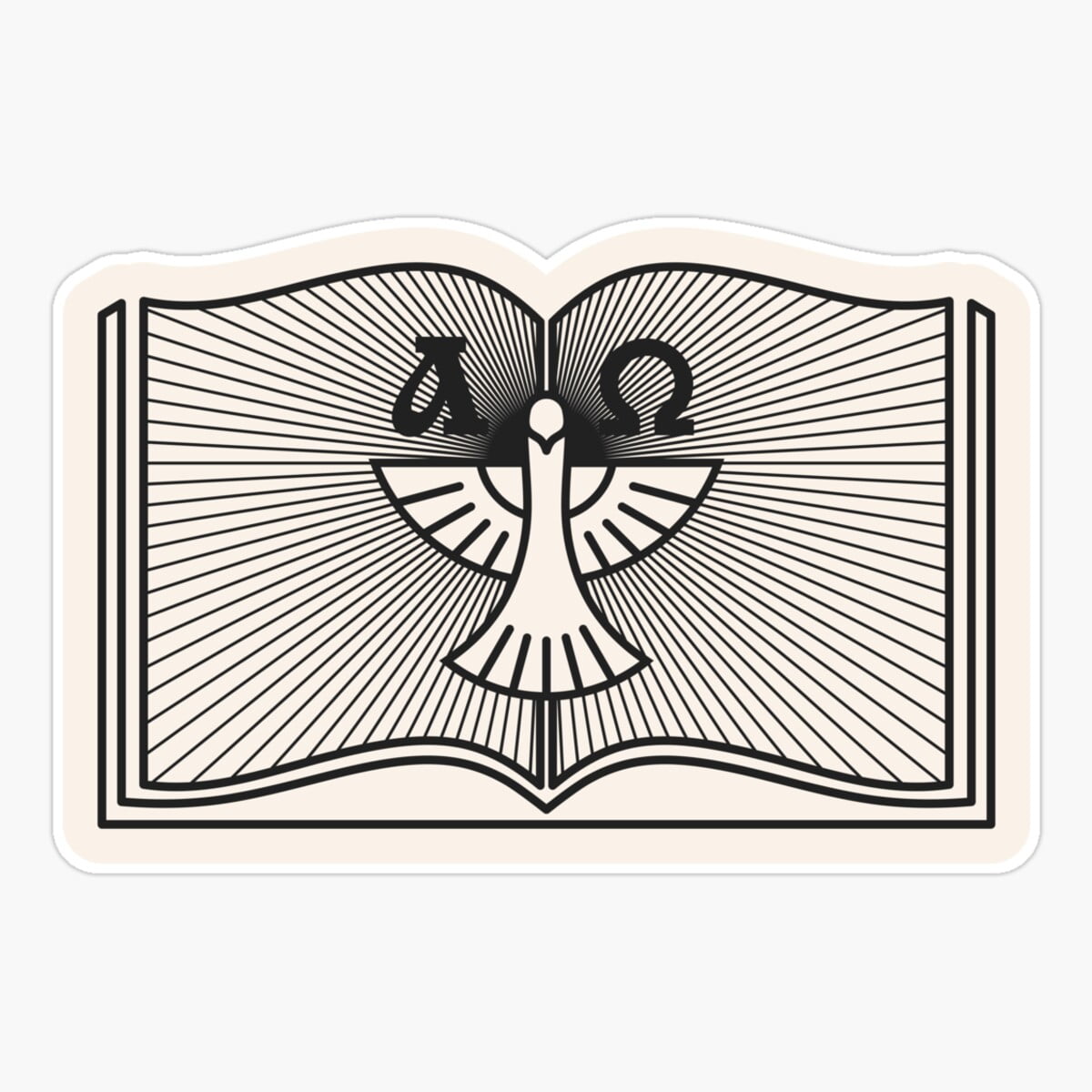 Stickly Christian Sticker. Bible And The Symbol Of The Holy Spirit - A ...