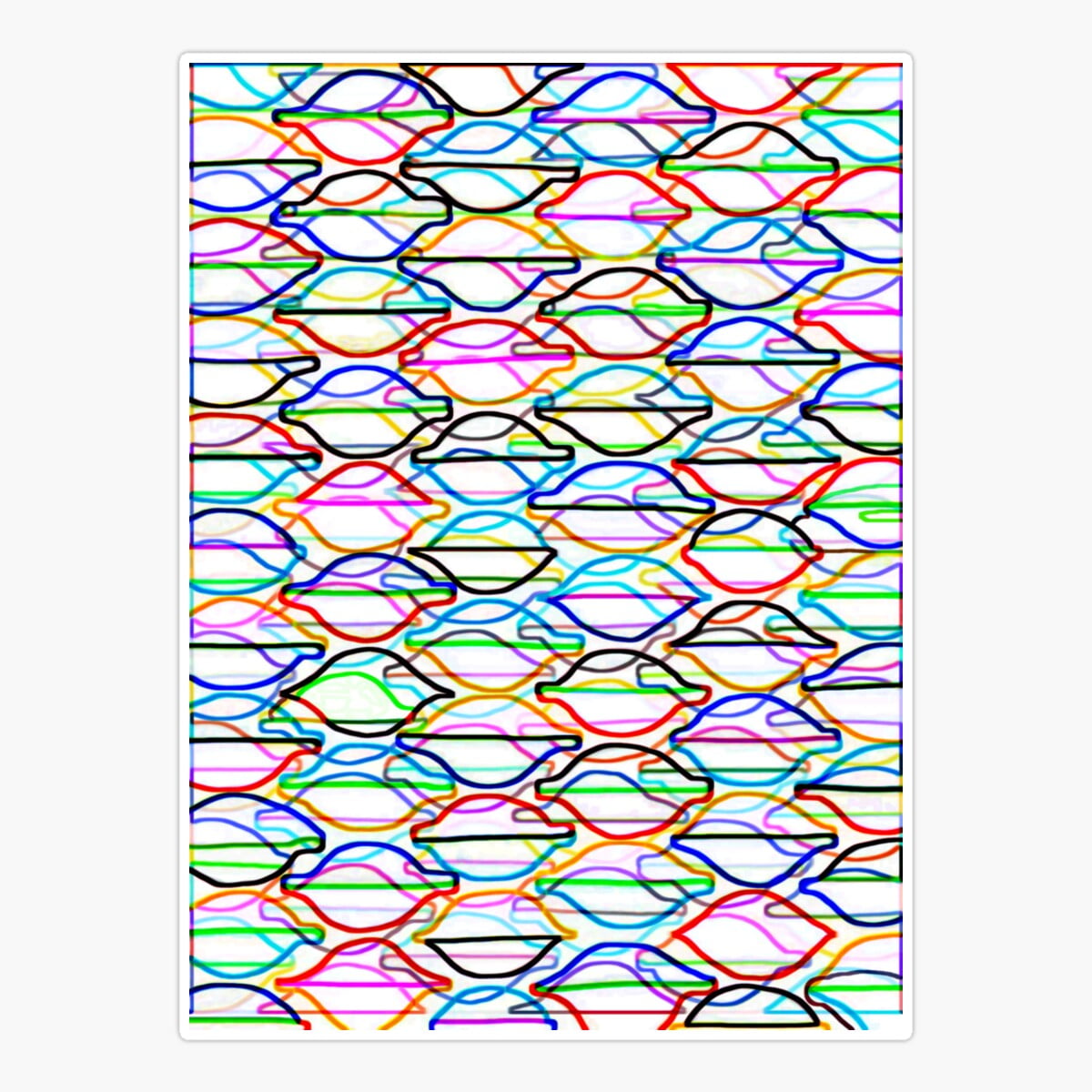 Stickly Clam Shell 2 Sticker, Phone Decal Water Bottle Stickers Car ...