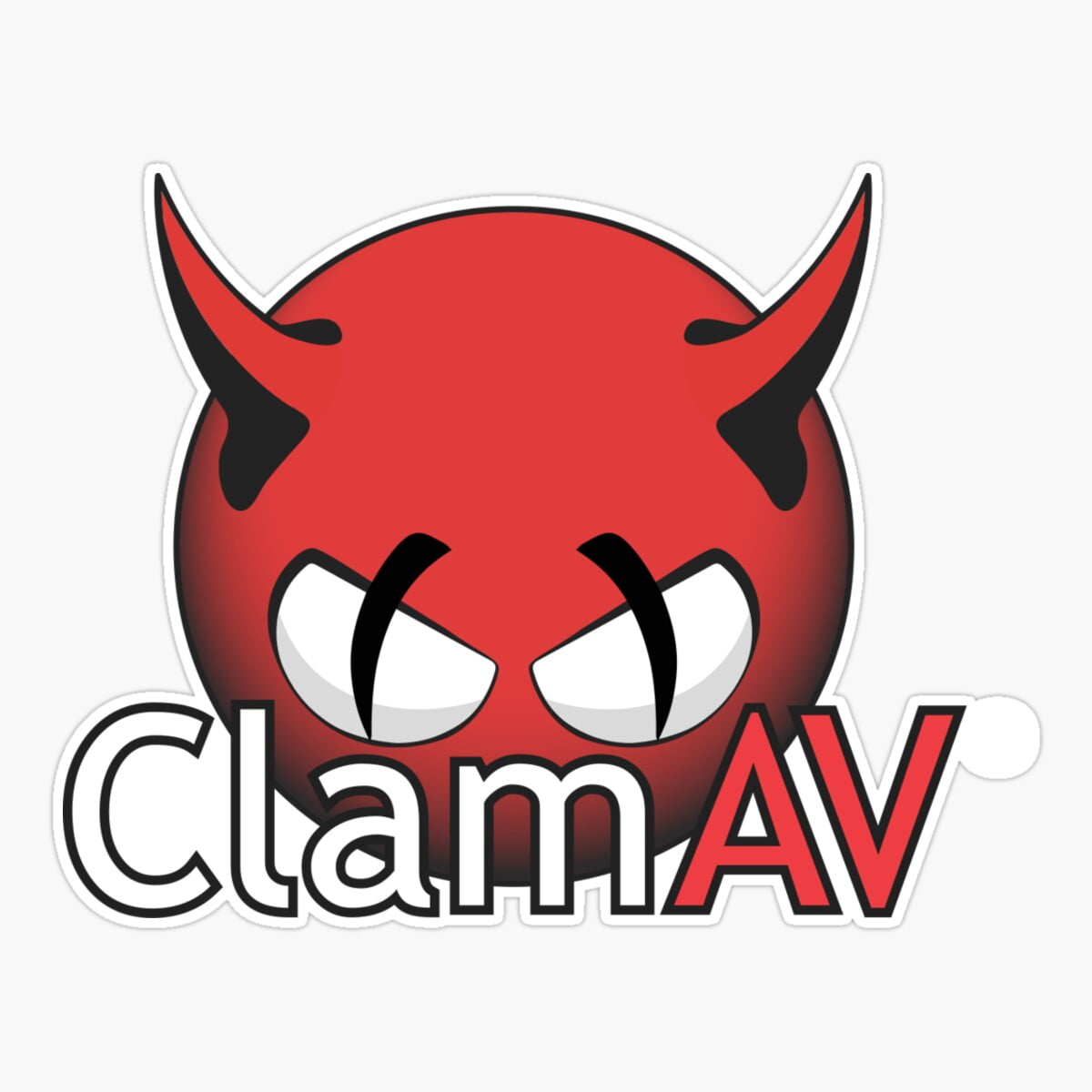 Stickly Clamav Linux Logo Sticker, Phone Decal Water Bottle Stickers ...