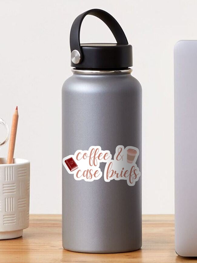 Stickly Coffee & Case Briefs Sticker, Phone Decal Water Bottle Stickers ...