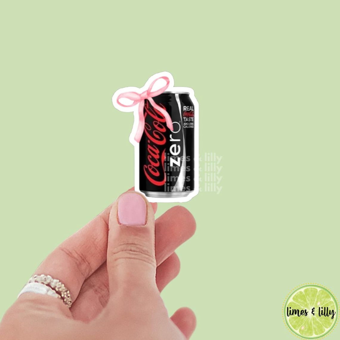 Stickly Cola Zero Can Coquette Bow er | Soda er | Girly er | Kindle er ...