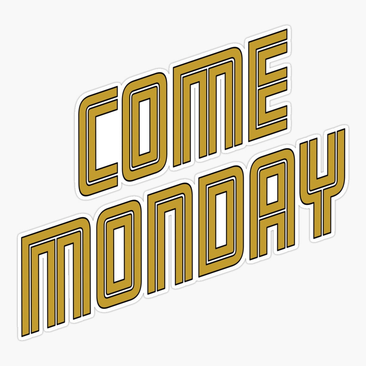 Stickly Come Monday Sticker, Phone Decal Water Bottle Stickers Car ...
