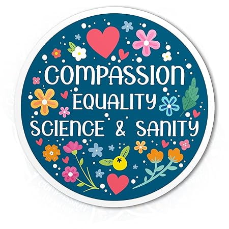 Stickly Compassion Equality Sticker Women Rights Feminist Stickers ...