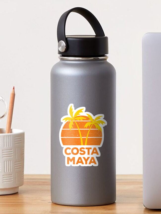Stickly Costa Maya Retro Sticker, Phone Decal Water Bottle Stickers Car ...