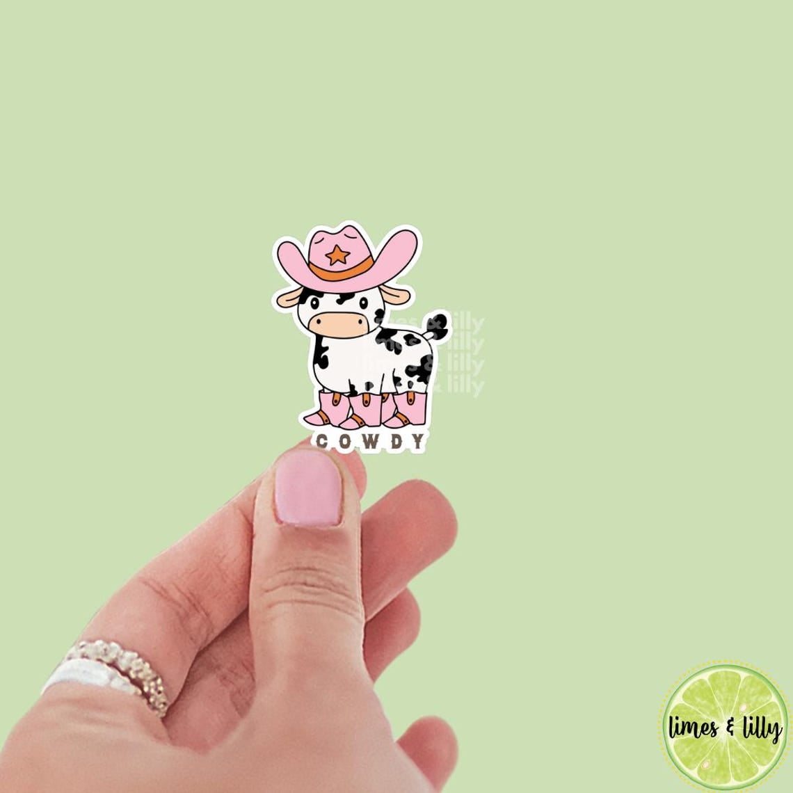 Stickly Cowdy Cute Cow Vinyl Er | Book Ers | Ers | Cowgirl | Howdy Er ...