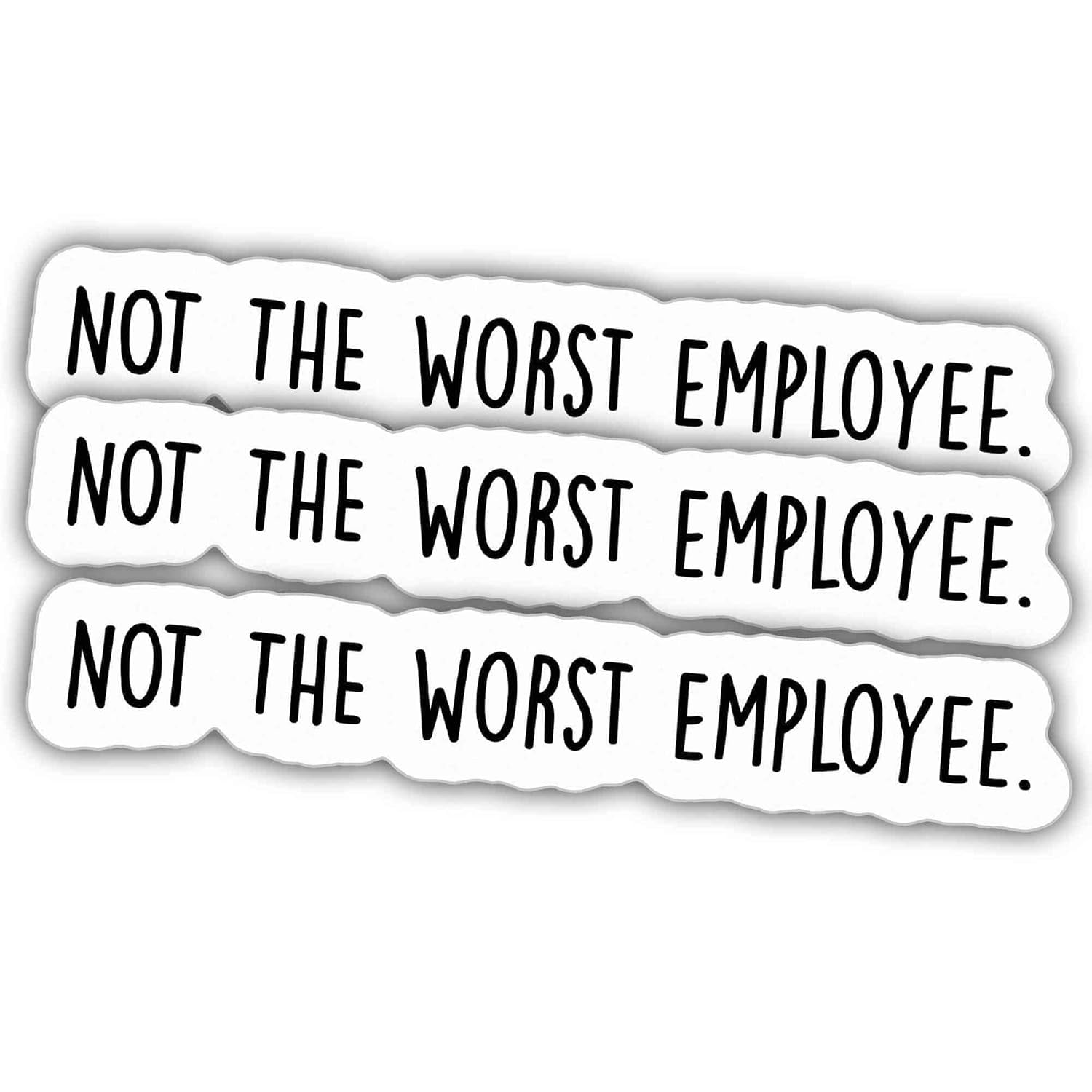 Stickly Coworker Stickers Coworker Decals Not The Worst Employee Vinyl ...