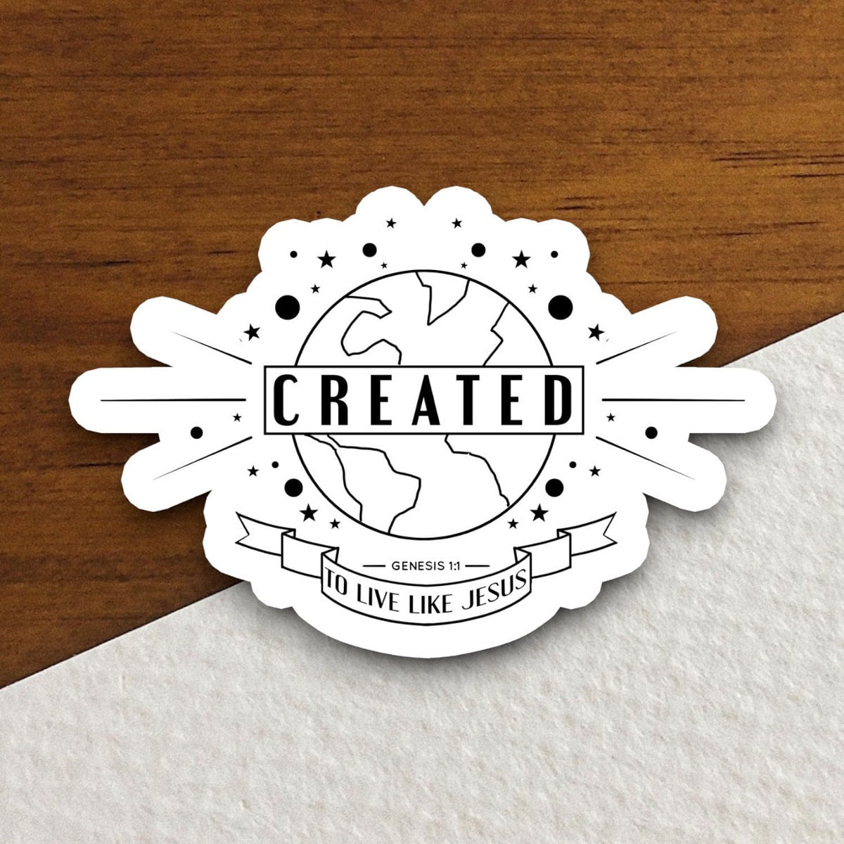 Stickly Created To Live Like Sticker, Christ Sticker, Religious Sticker ...