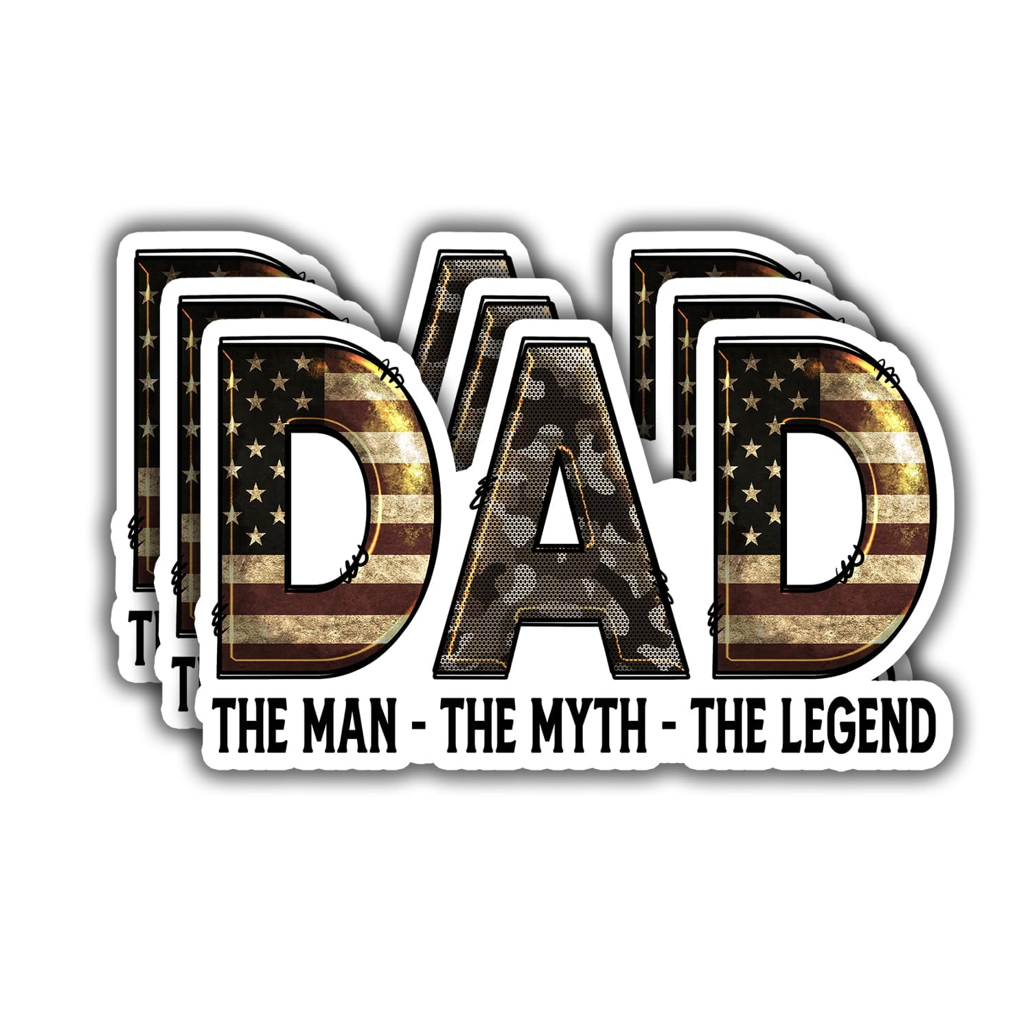 Stickly Dad The Man The Myth The Legend Sticker for Kindles Laptops ...