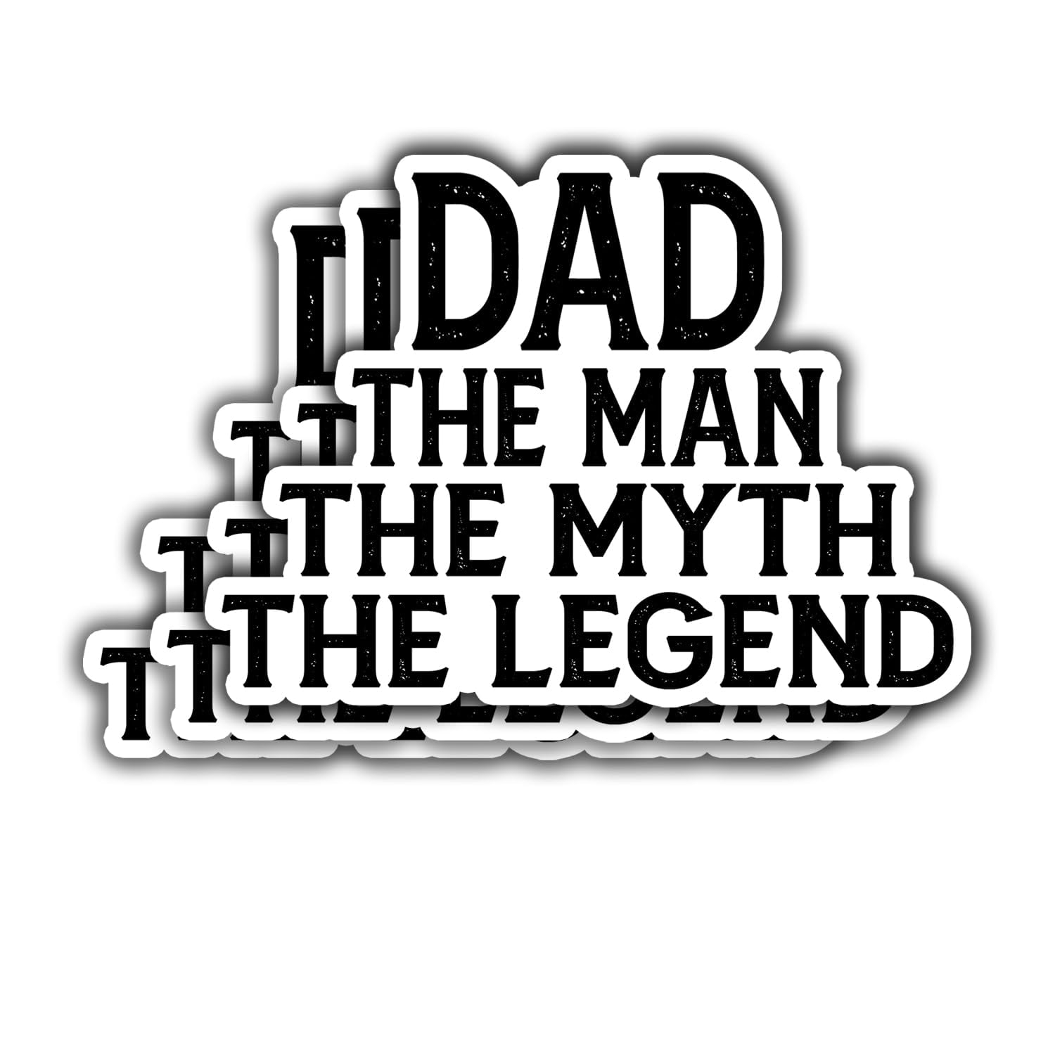 Stickly Dad The Man The Myth The Legend Sticker for Kindles Laptops Phone Tumbler Water Bottle ...