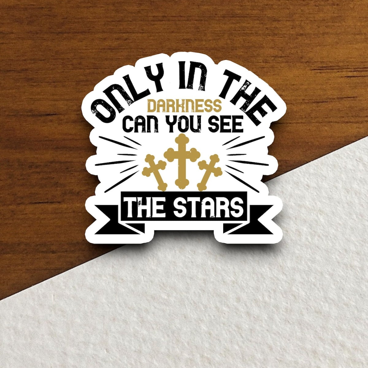 Stickly Only In The Darkness Can You See Sticker, Religious Sticker ...